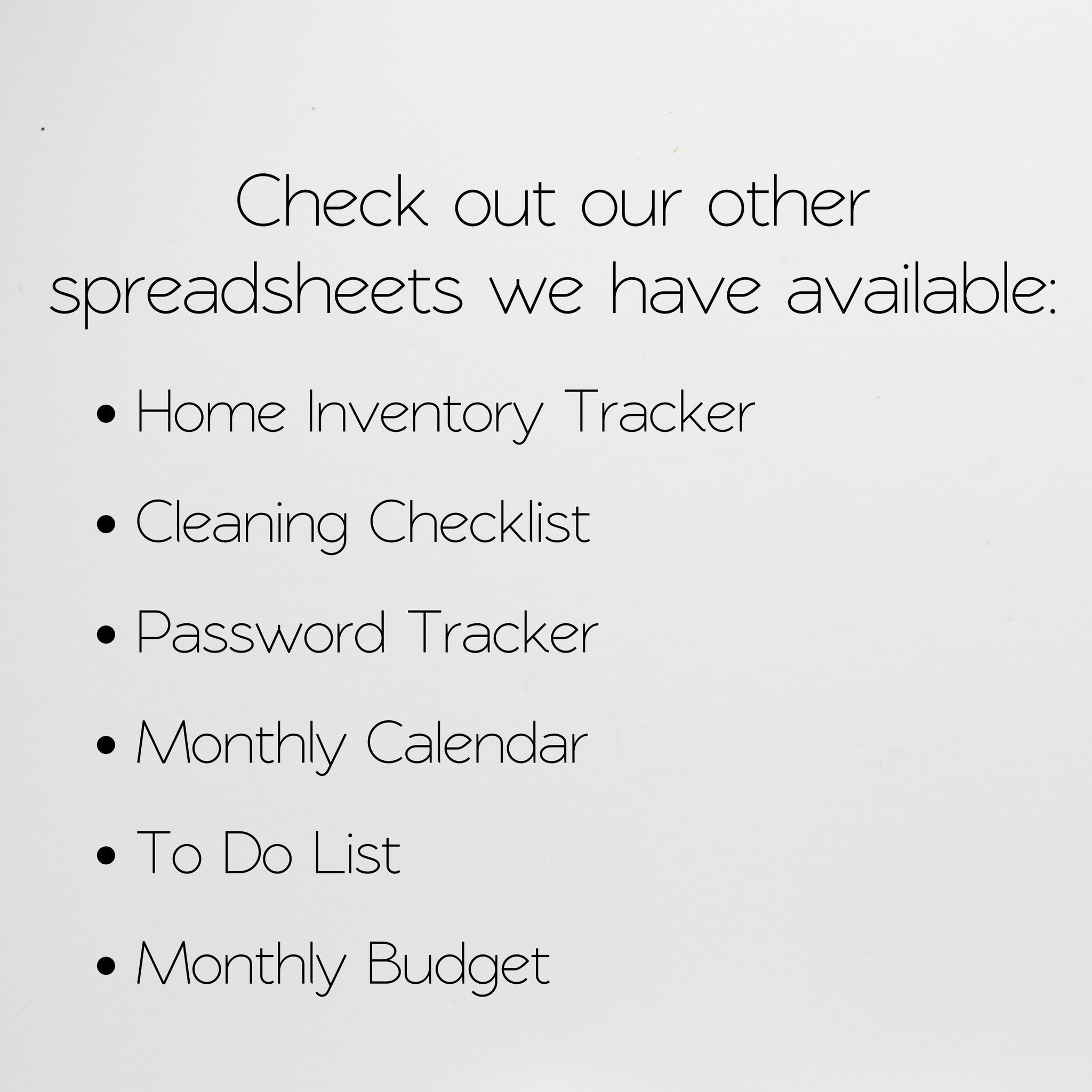 Moving Inventory Checklist Google Sheet and Excel Spreadsheet – Savvy ...