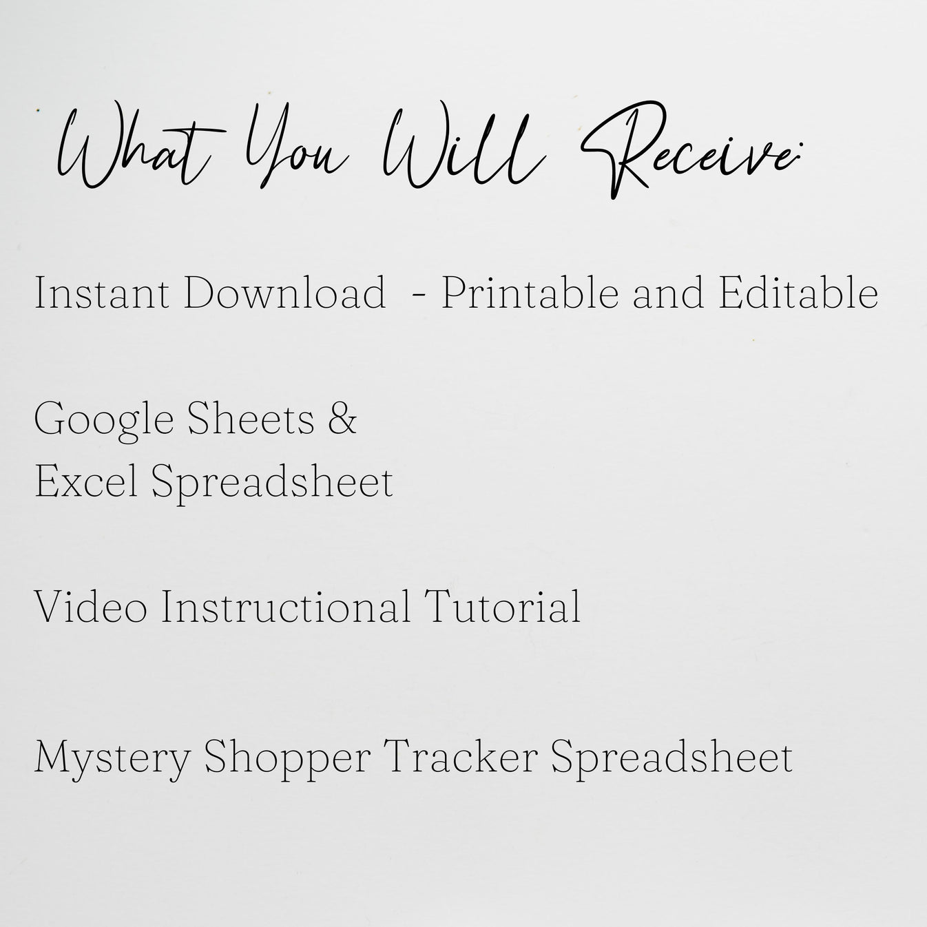 Mystery Shopper Tracker Google Sheet and Excel Spreadsheet – Savvy and ...