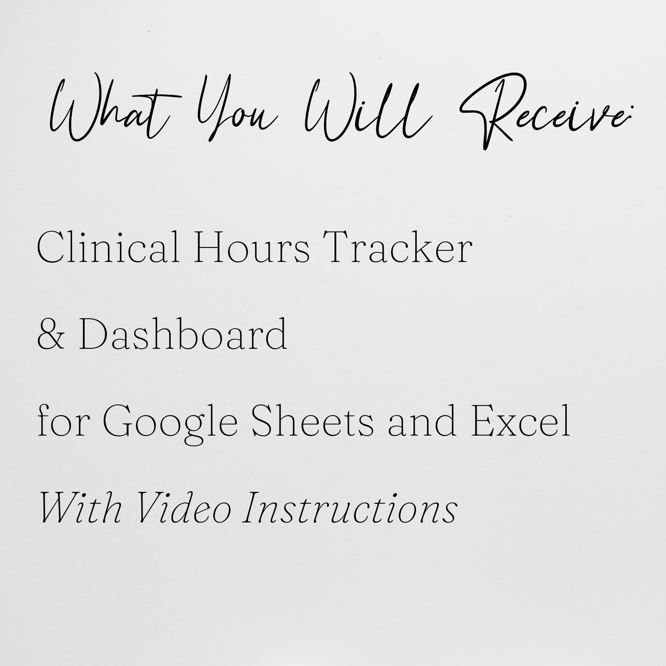 Clinical Hours Tracker Template Excel Spreadsheet and Google Sheets ...
