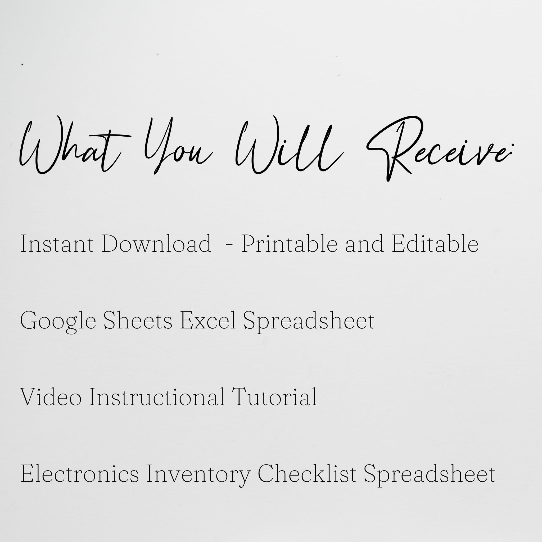 Electronics Inventory Tracker Template Google Sheets Excel Spreadsheet ...