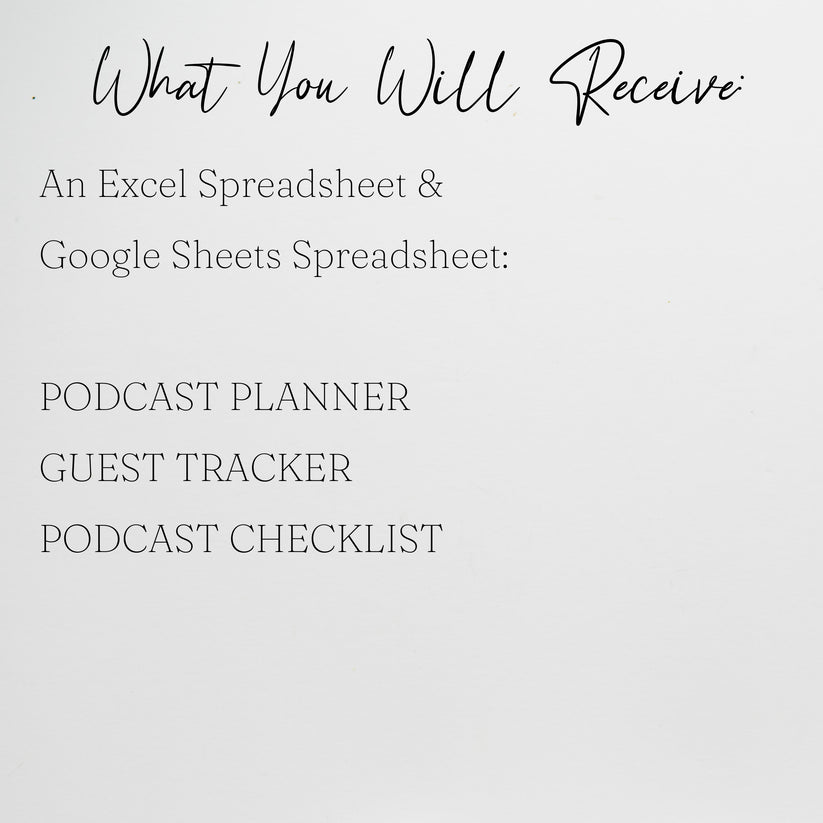 Podcast Planner Template Google Sheets – Savvy and Thriving