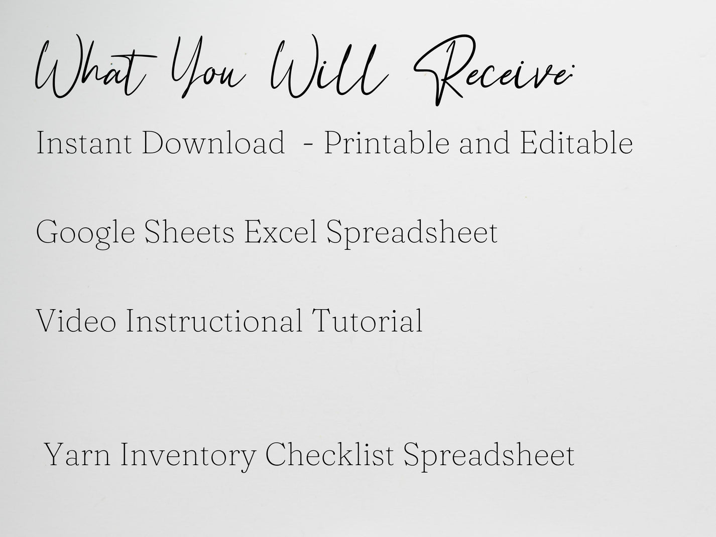 Yarn Inventory Tracker Google Sheets and Excel Spreadsheet – Savvy and ...