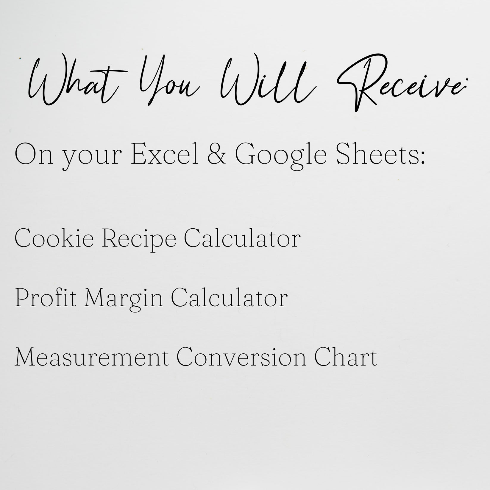 Cookie Recipe Calculator Template Google Sheet and Excel Spreadsheet ...