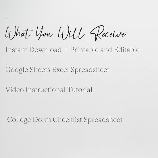 College Dorm Room Essentials Checklist Template Google Sheets Excel Sp ...