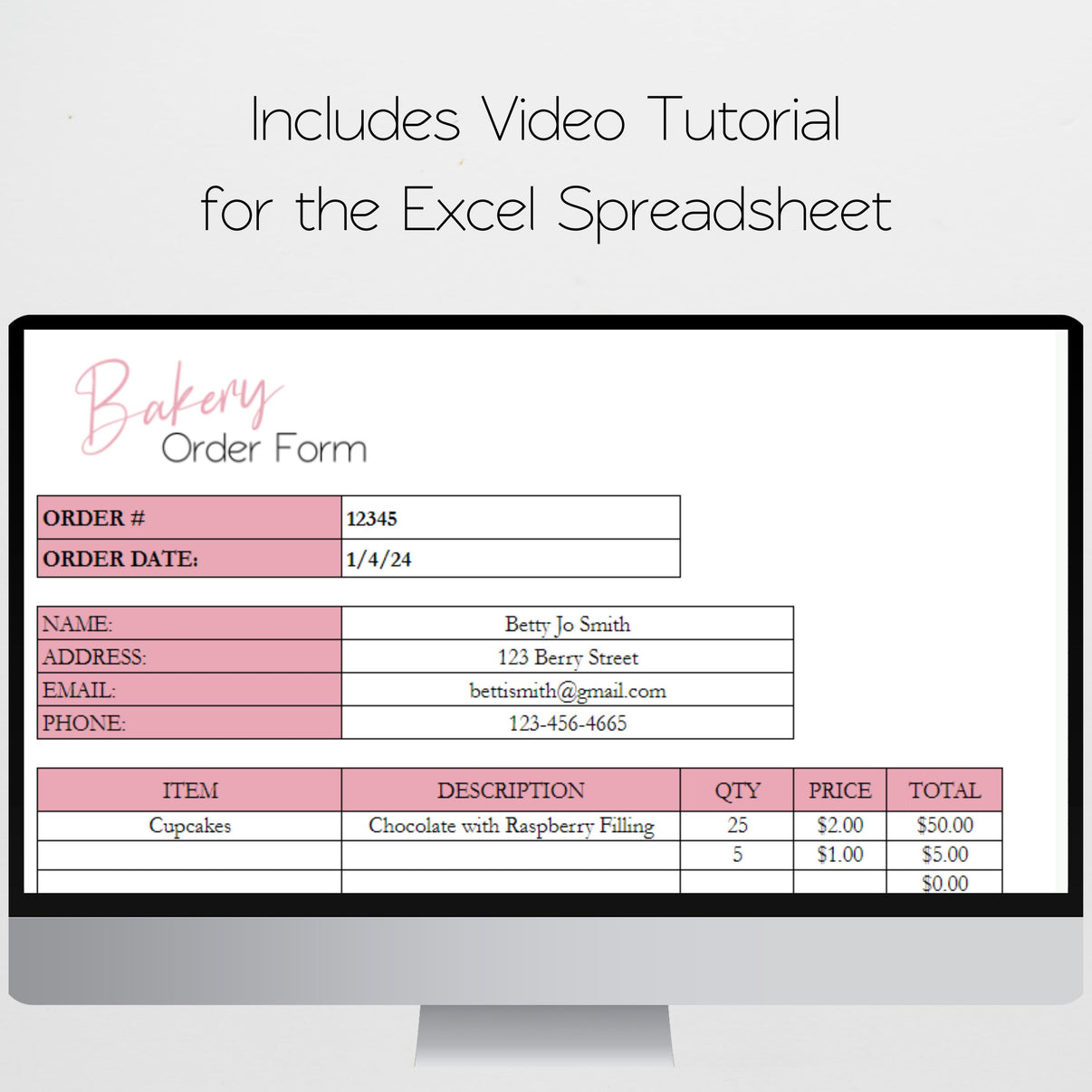 Bakery Business Template Bundle Google Sheet and Excel Spreadsheet ...