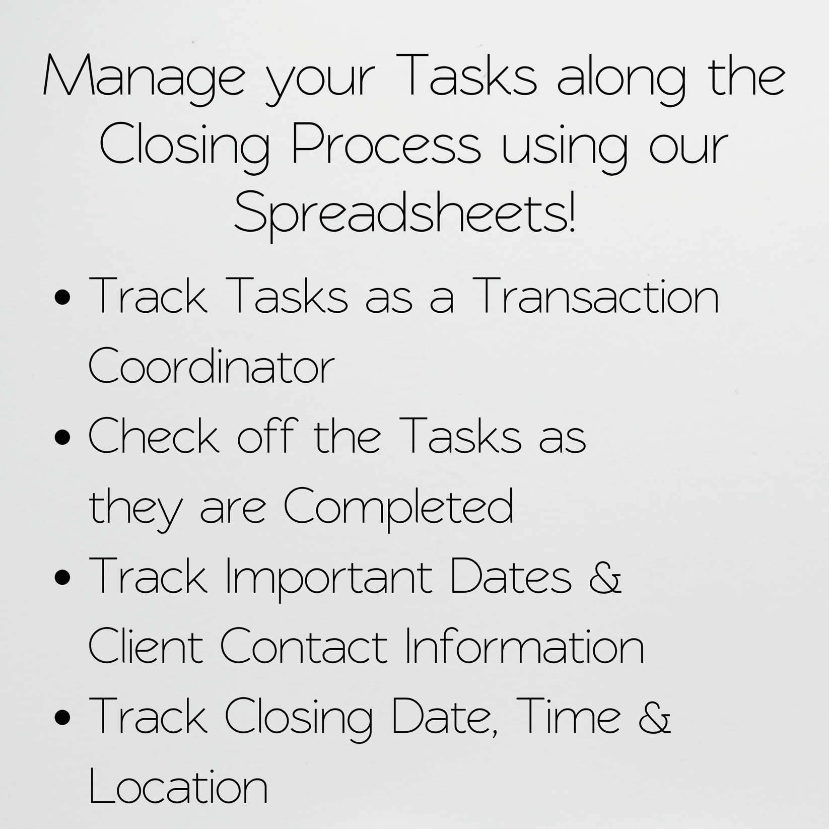 Real Estate Transaction Coordination Checklist Template Google Sheets ...