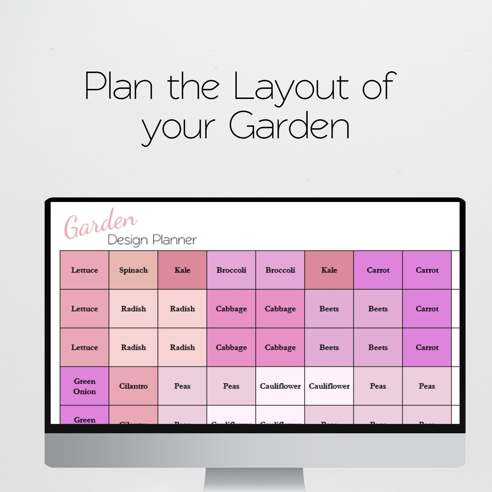 Garden Planner Template Excel Spreadsheet and Google Sheets – Savvy and ...