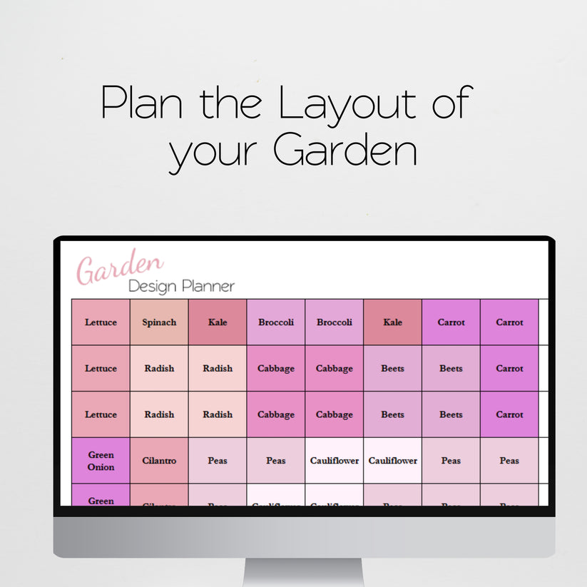 Garden Planner Template Excel Spreadsheet and Google Sheets – Savvy and ...