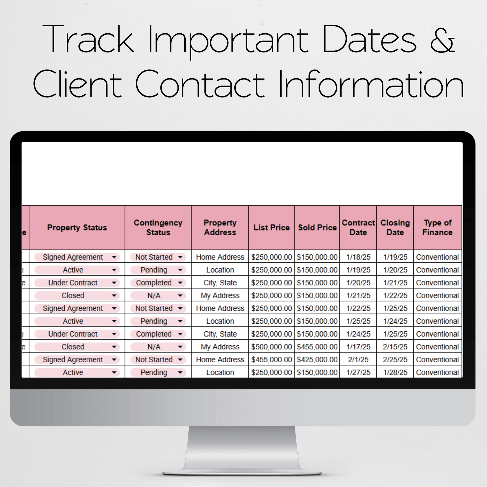 Real Estate Transaction Coordination Checklist Template Google Sheets ...
