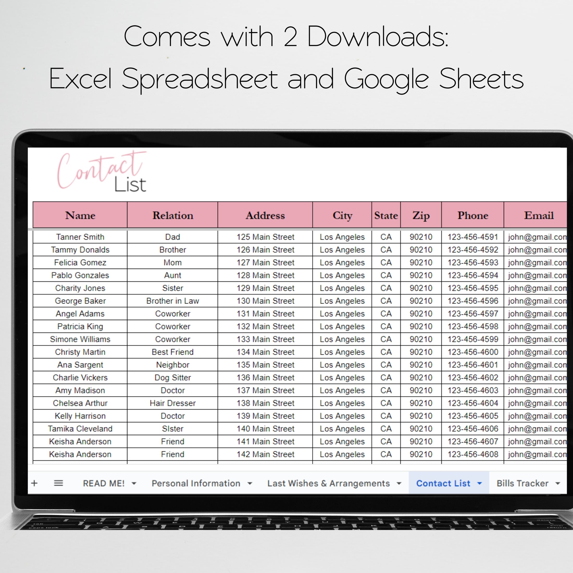 End of Life Planner Google Sheet Template, Death Planner – Savvy and ...
