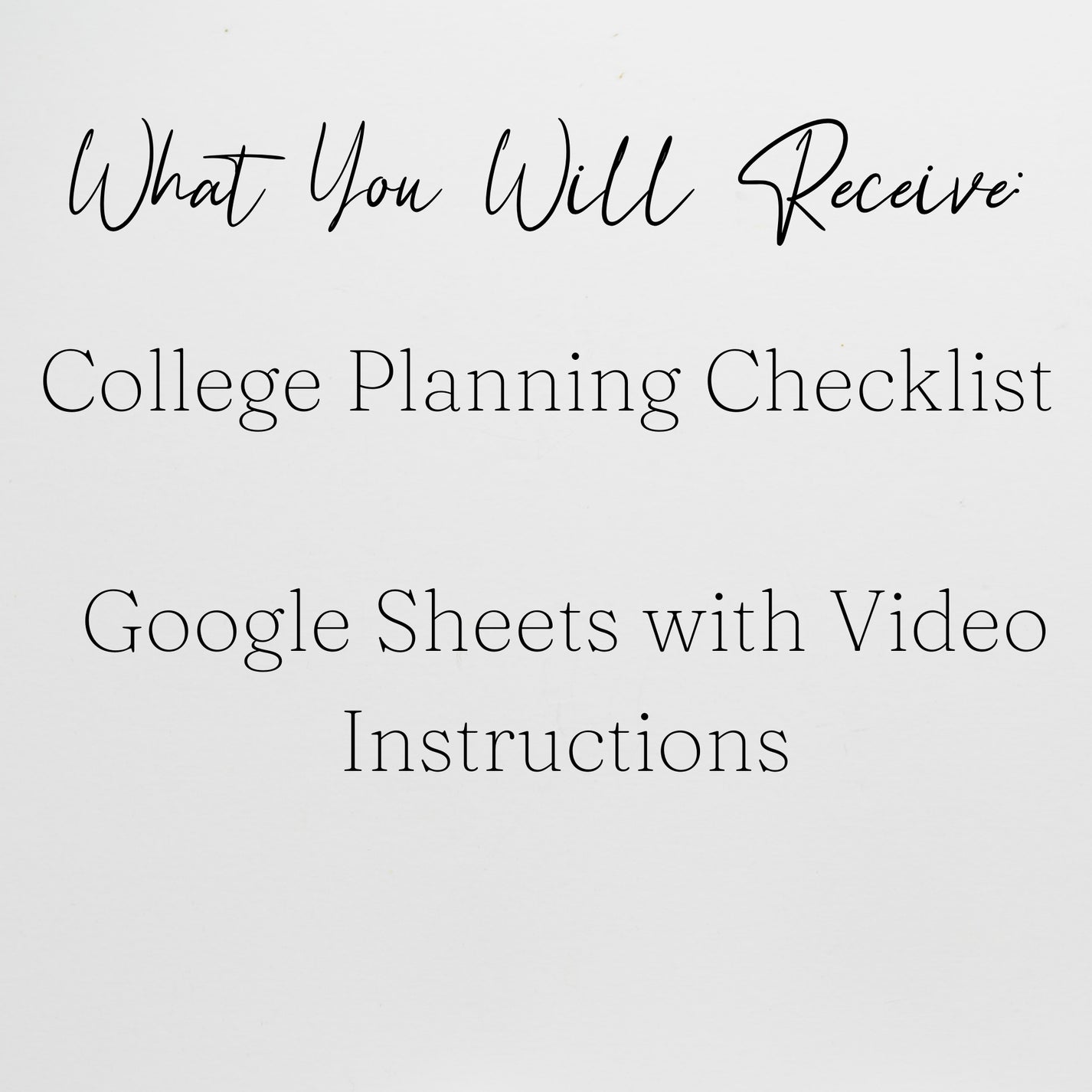 College Planning Checklist Template for Google Sheets and Excel Spread ...