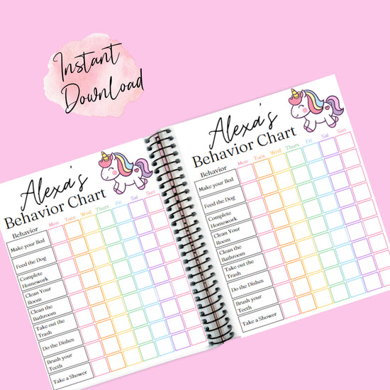 Behavior Chart for Kids Printable Template in Canva, Editable Template ...