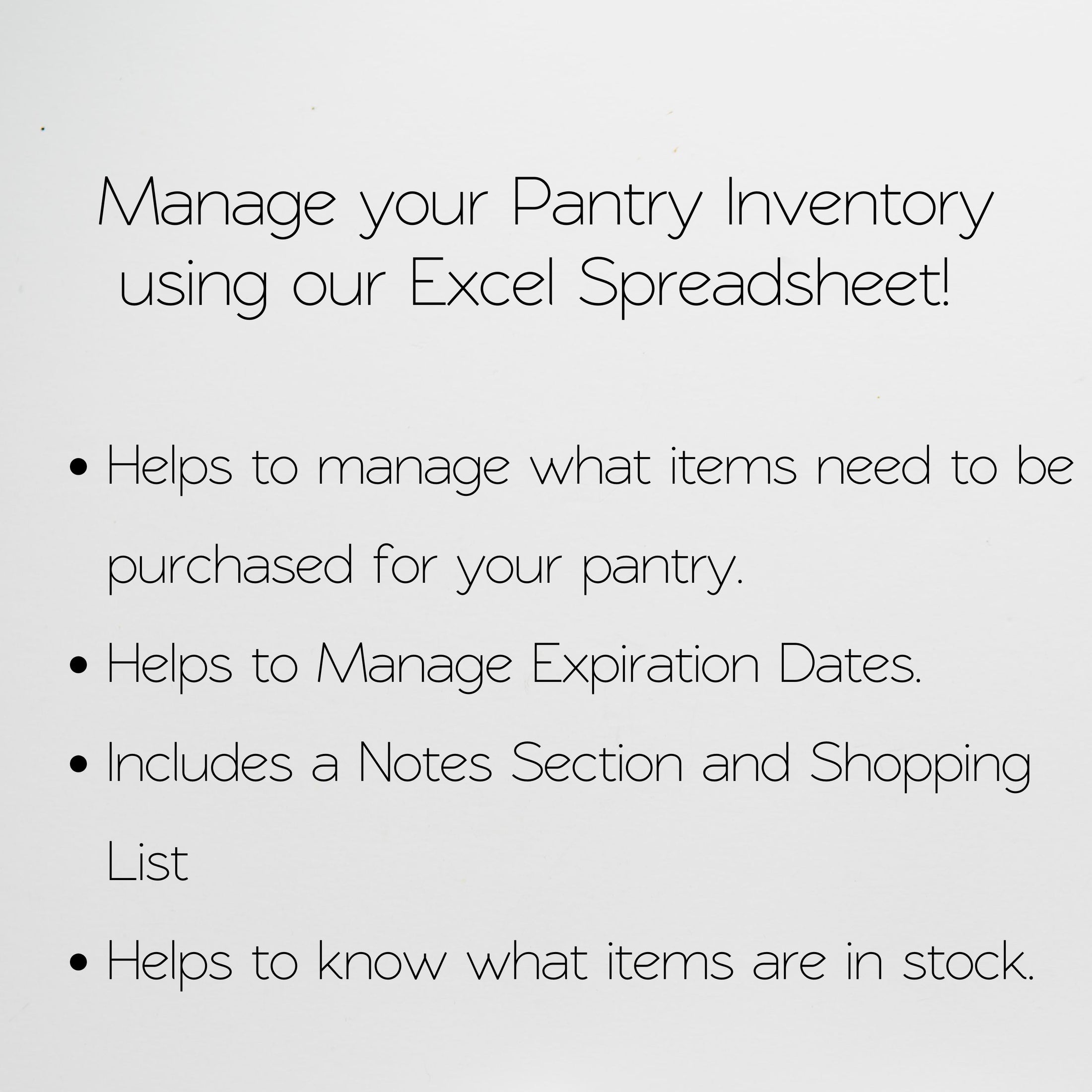 Pantry Inventory Google Sheet and Excel Spreadsheet – Savvy and Thriving