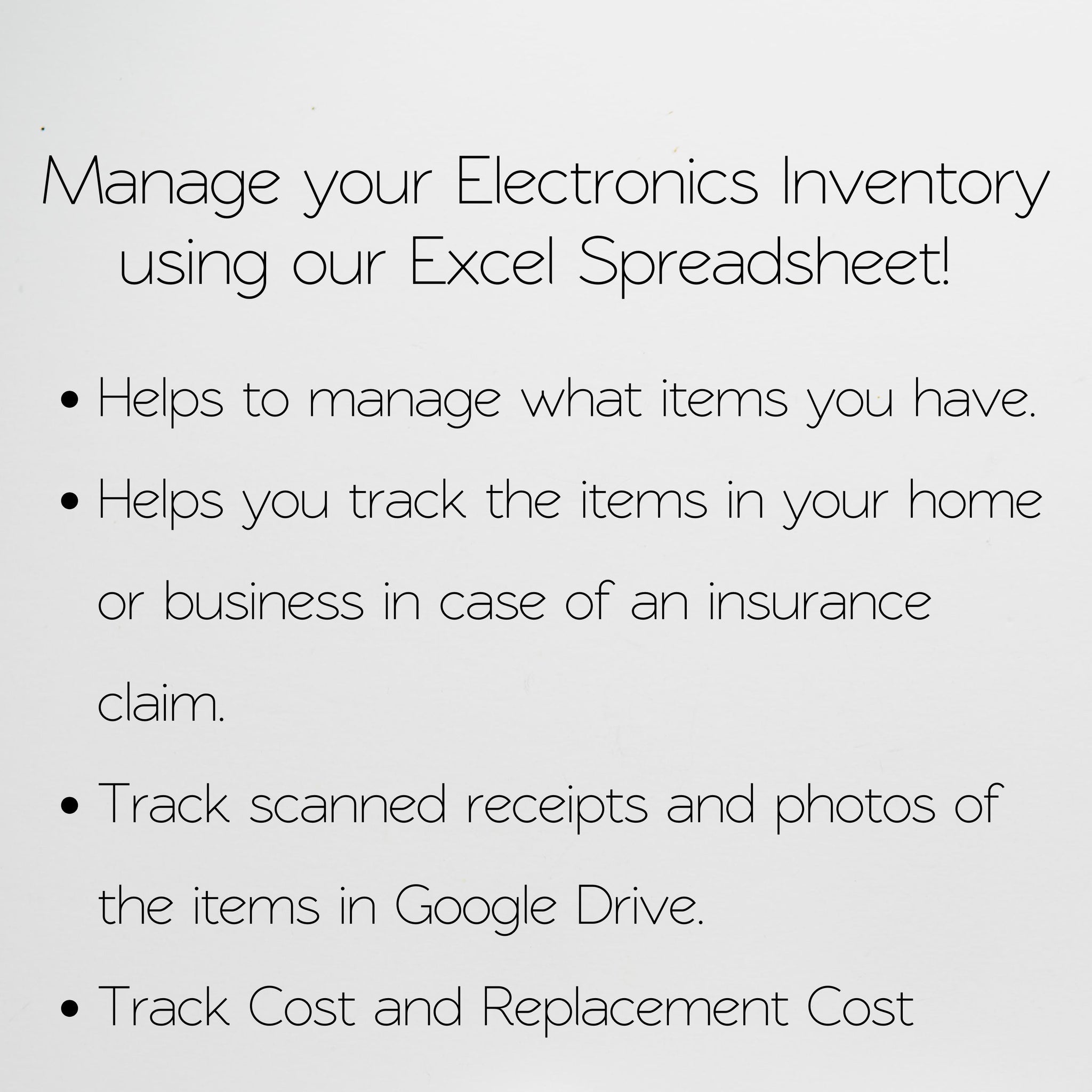 Electronics Inventory Tracker Template Google Sheets Excel Spreadsheet ...