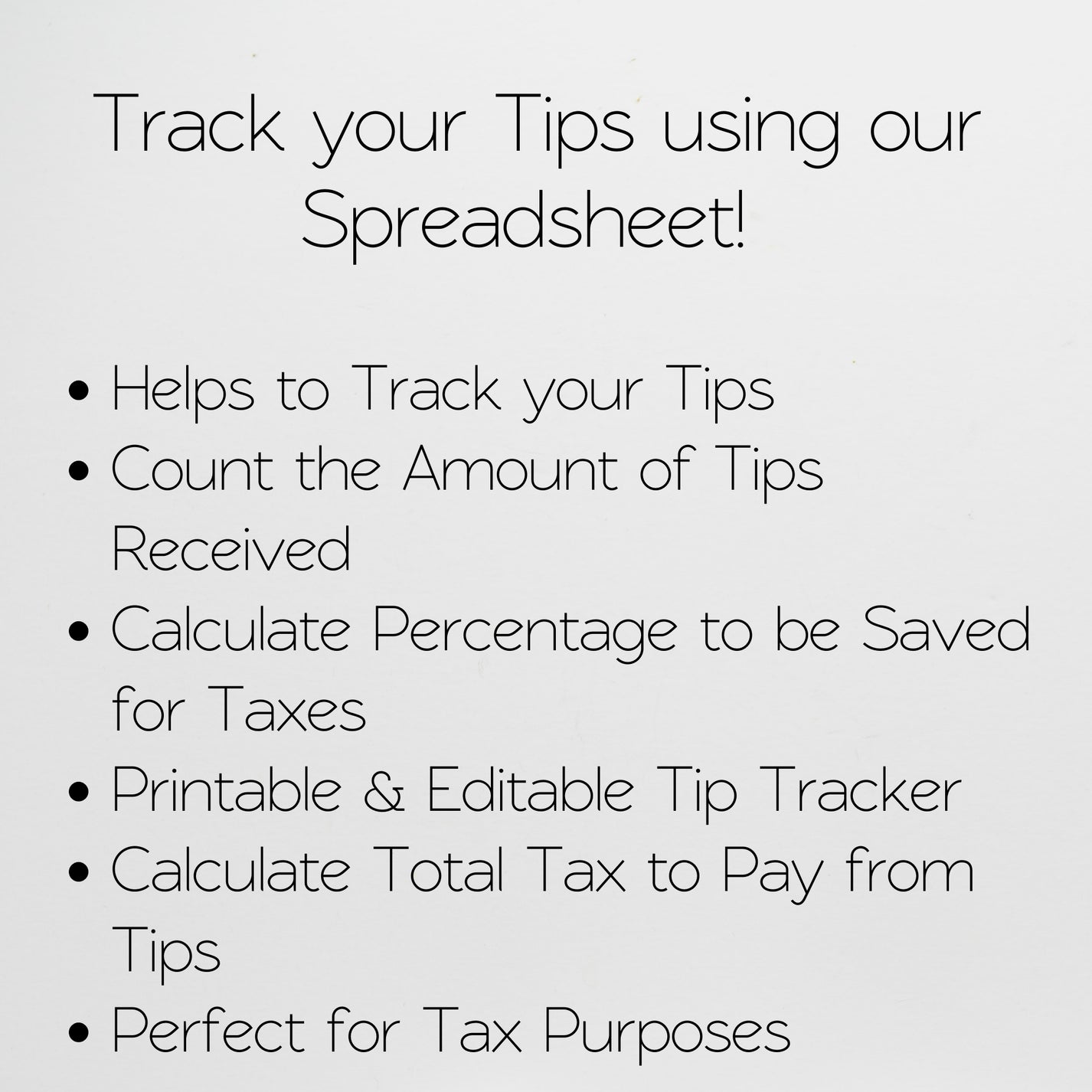 Tip Tracker Google Sheet and Excel Spreadsheet – Savvy and Thriving