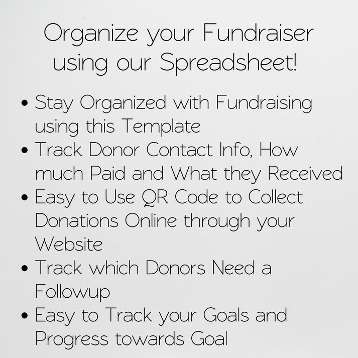 Fundraiser Tracker Template Google Sheets and Excel Spreadsheet – Savvy ...