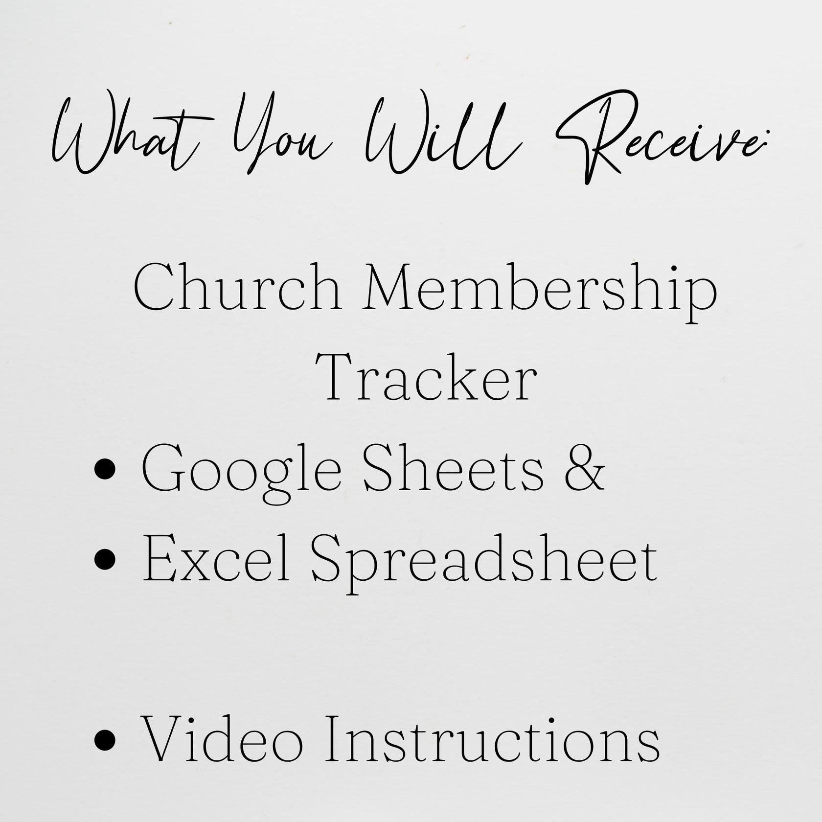 Church Membership Record Google Sheet and Excel Spreadsheet – Savvy and ...