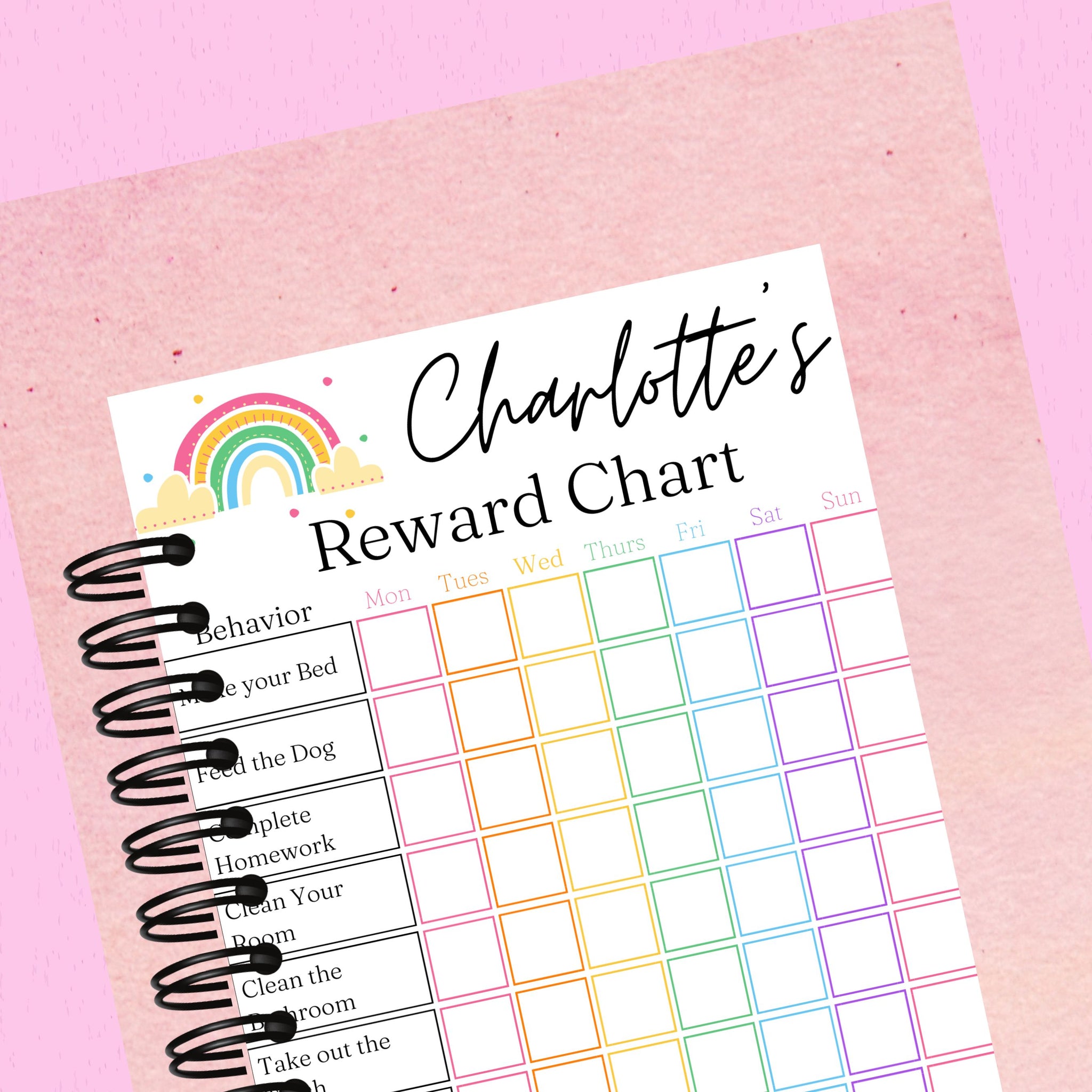 Reward Chart Google Sheet and Excel Spreadsheet – Savvy and Thriving