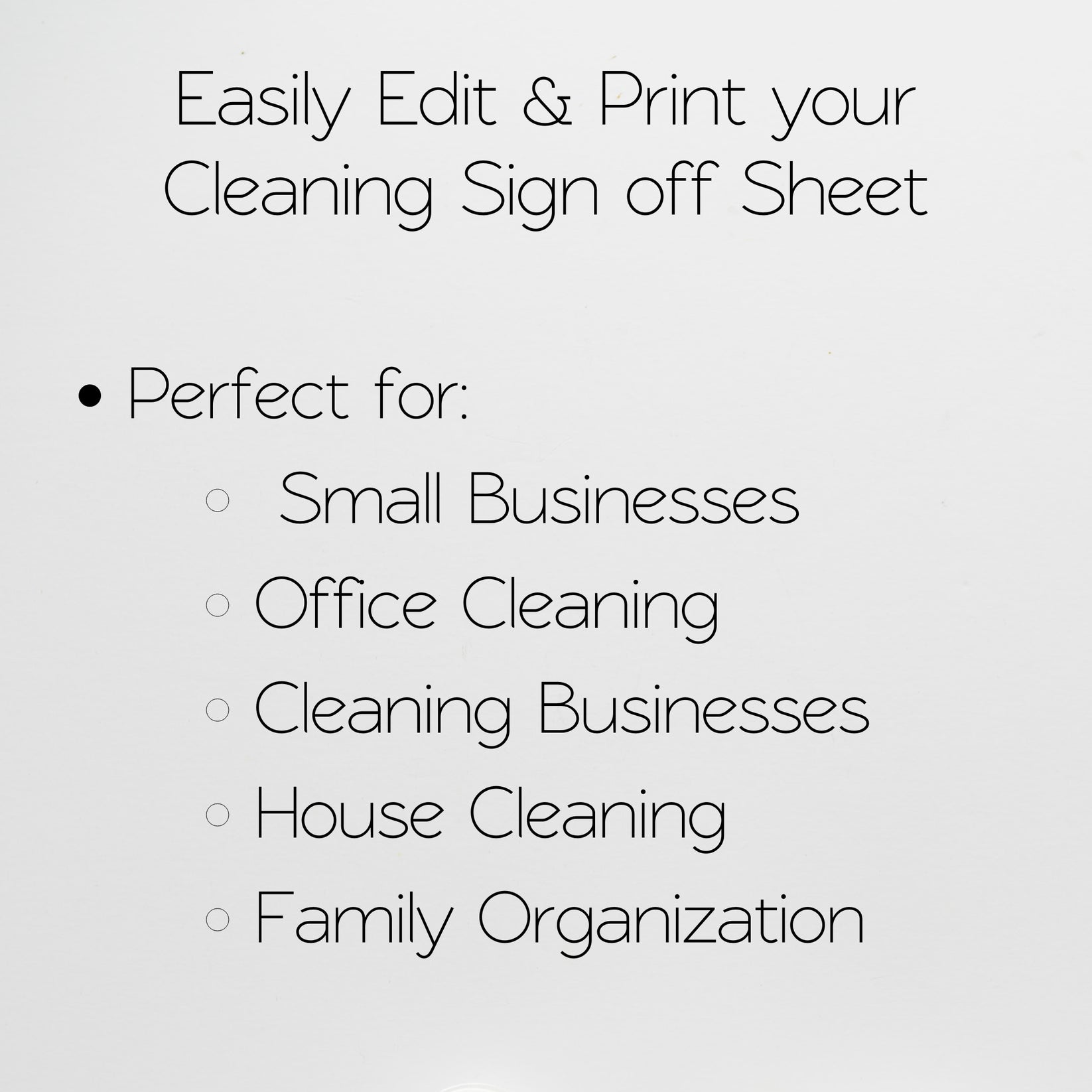 Bathroom Cleaning Sign Off Sheet Google Sheets and Excel Spreadsheet ...