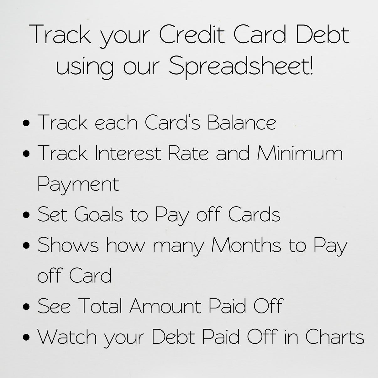 Credit Card Tracker Template Google Sheets and Excel Spreadsheet ...