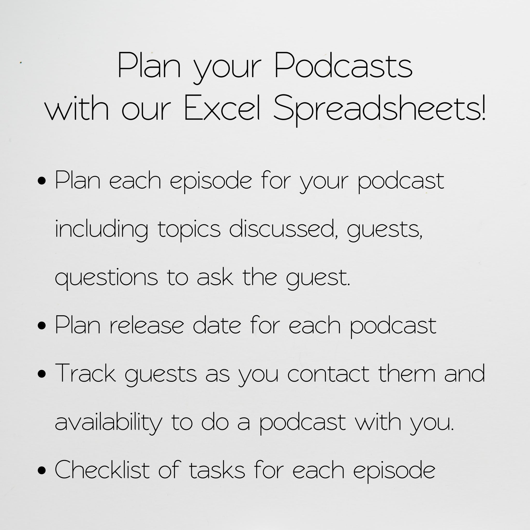 Podcast Planner Template Google Sheets – Savvy and Thriving