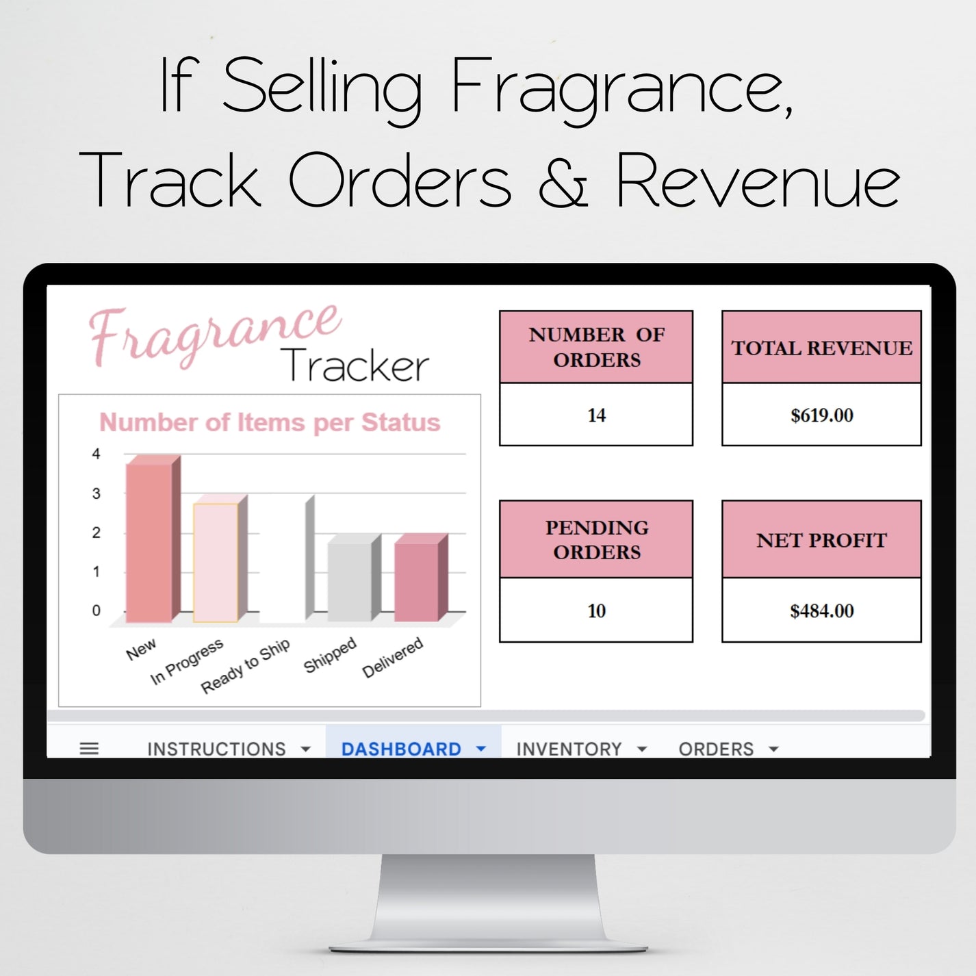 Fragrance Collection Tracker Template Inventory Tracking for Google Sh ...