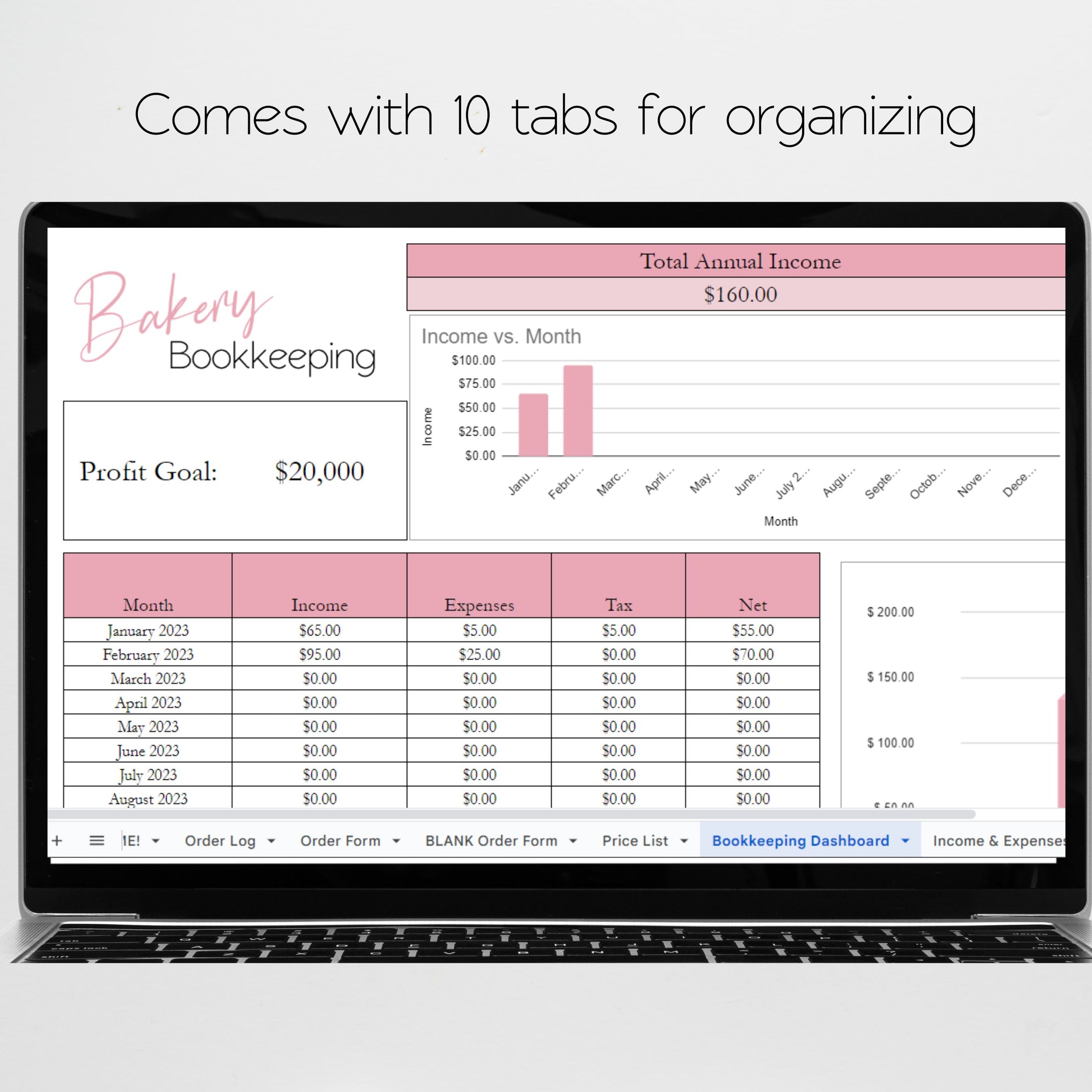 Bakery Business Template Bundle Google Sheet and Excel Spreadsheet ...