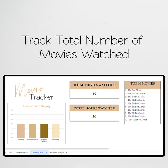 Movie Tracker Google Sheet and Excel Spreadsheet – Savvy and Thriving