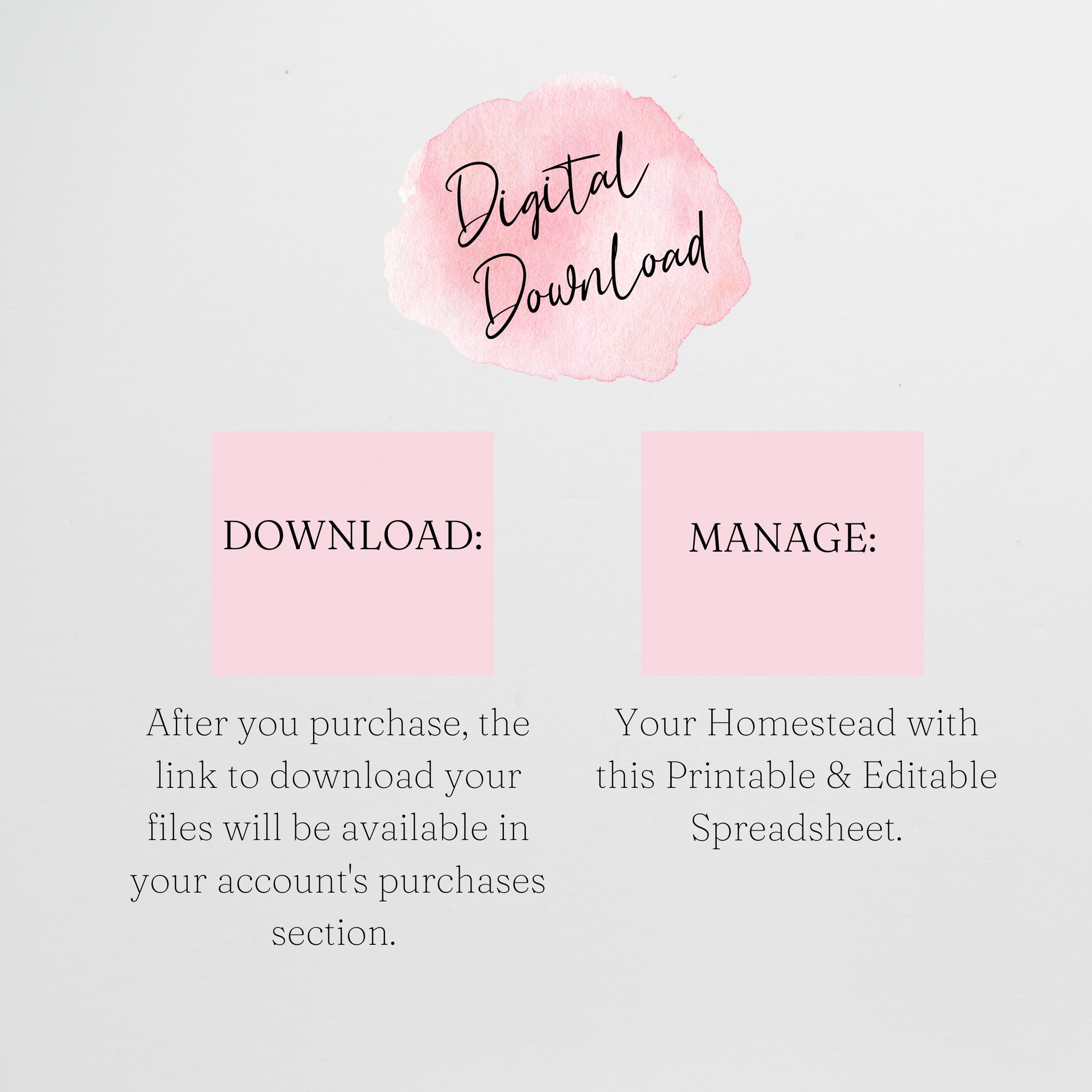 Homestead Planner Template Google Sheet and Excel Spreadsheet – Savvy ...