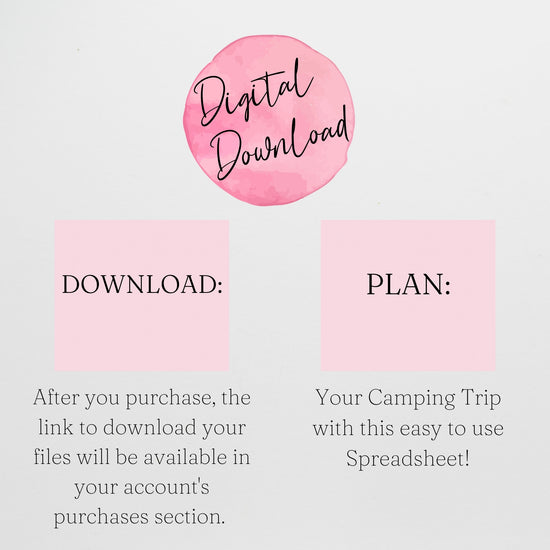 Camping Checklist Template for Google Sheets and Excel Spreadsheet ...