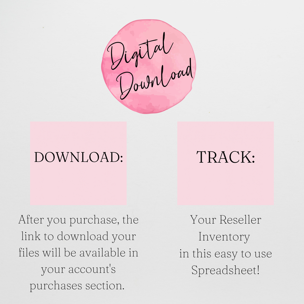 Reseller Inventory Tracker Template Google Sheets and Excel Spreadshee ...