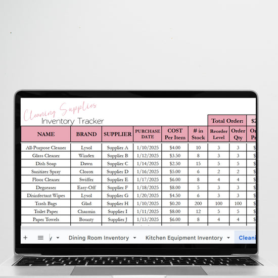 Restaurant Inventory Template Google Sheets – Savvy and Thriving