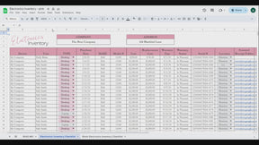 Electronics Inventory Tracker Template Google Sheets Excel Spreadsheet ...