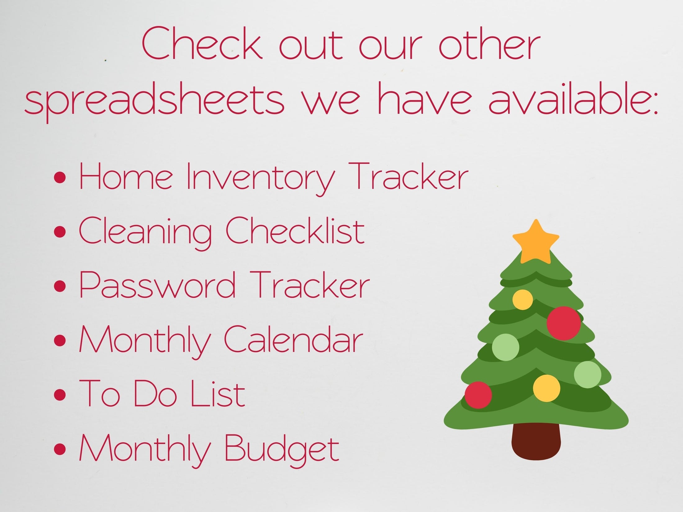 Christmas Gift Tracker Excel Spreadsheet, Holiday Budget Planner ...