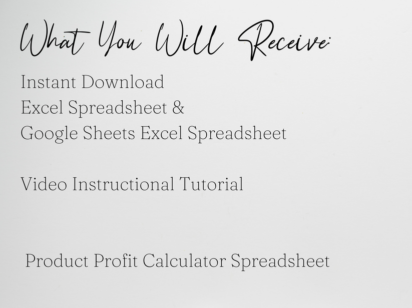 Profit Calculator Template Google Sheets Excel Spreadsheet – Savvy and ...