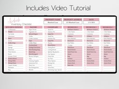 Airbnb Inventory Checklist Template Google Sheets Excel Spreadsheet ...