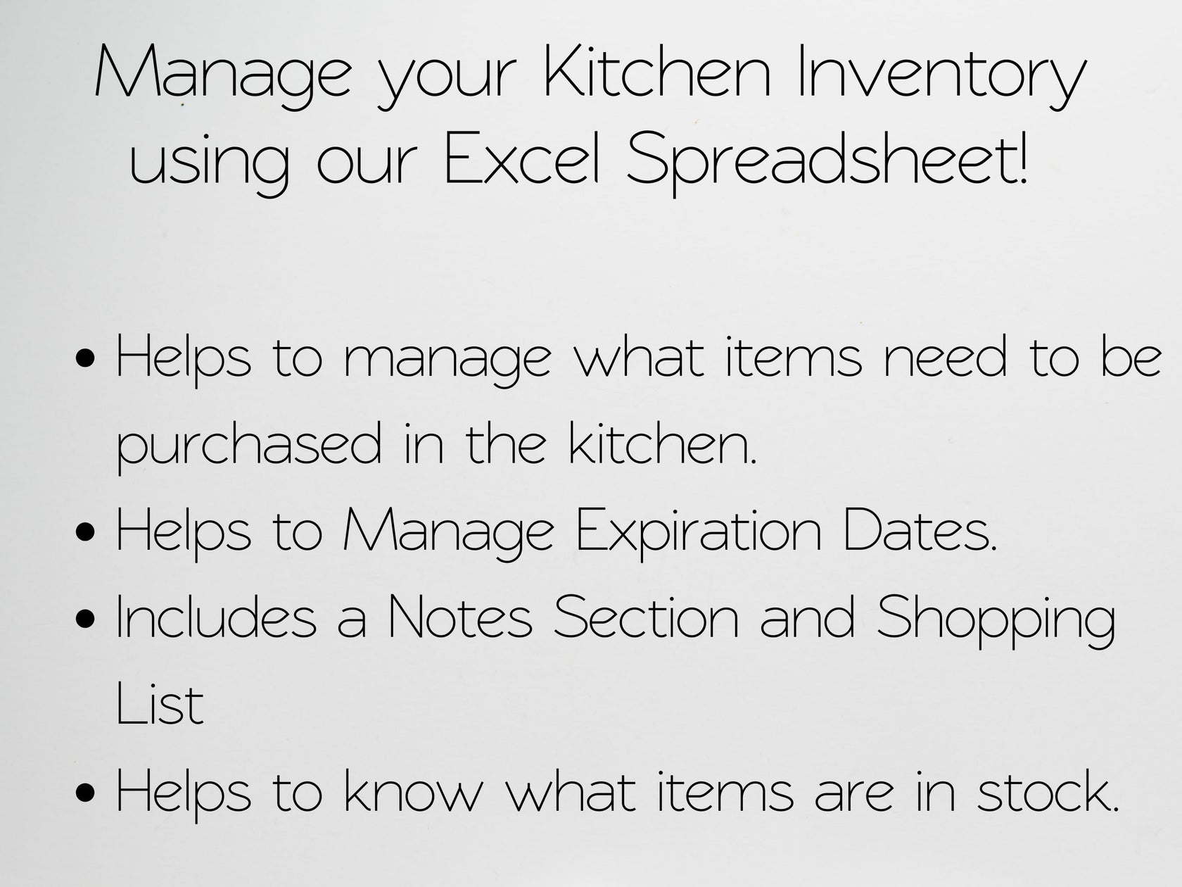 Kitchen Inventory Checklist Excel Spreadsheet Google Sheets – Savvy and ...